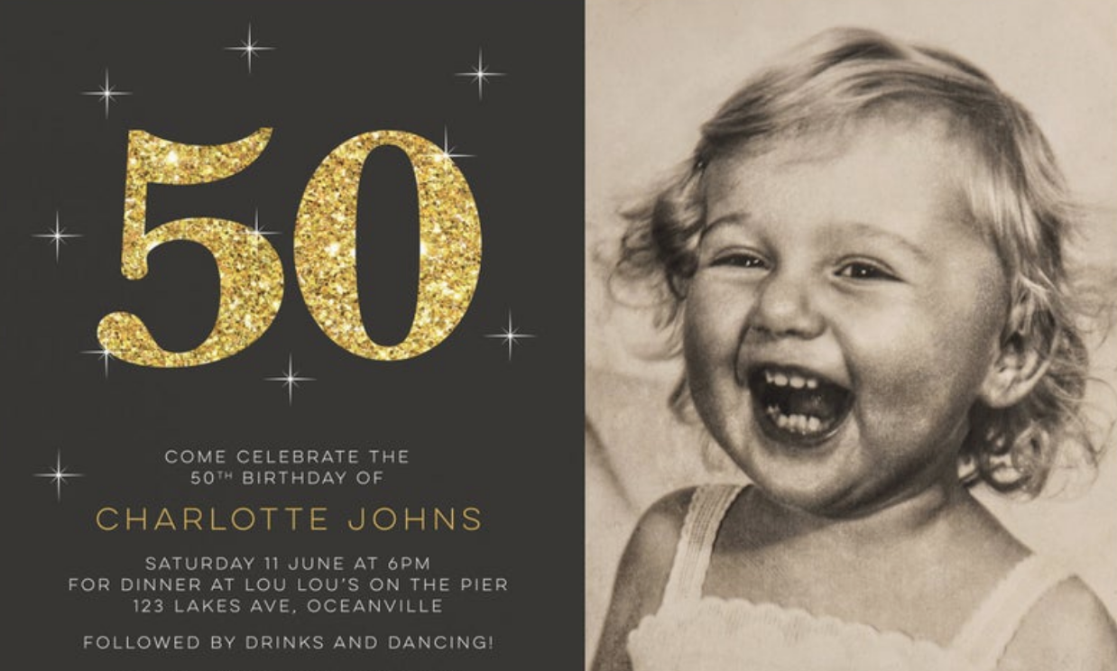Top 5 50th Birthday Invitation Ideas - Style Events